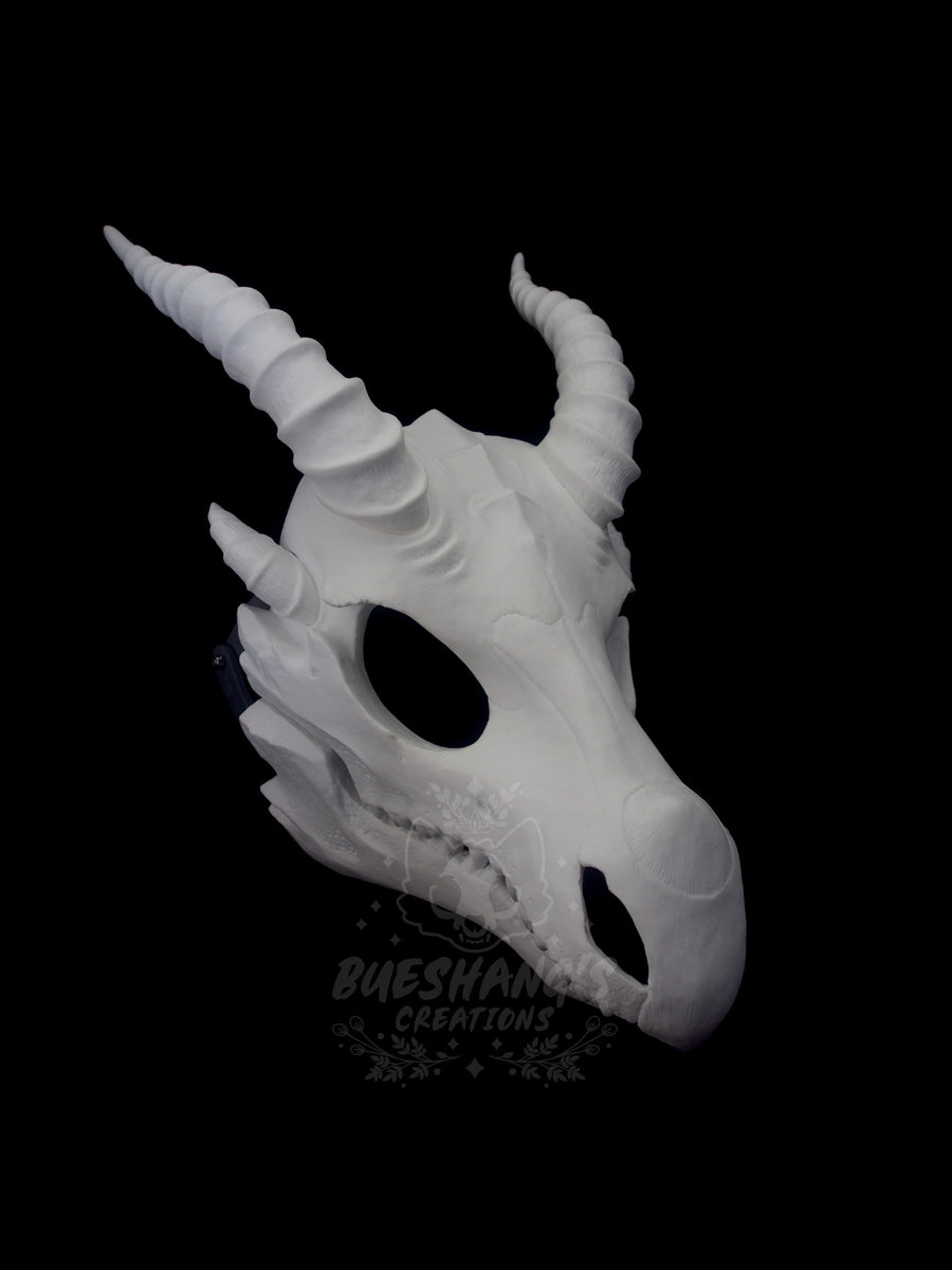 Dragon Skull Mask - Full - Original Horns – Bueshang's Creations