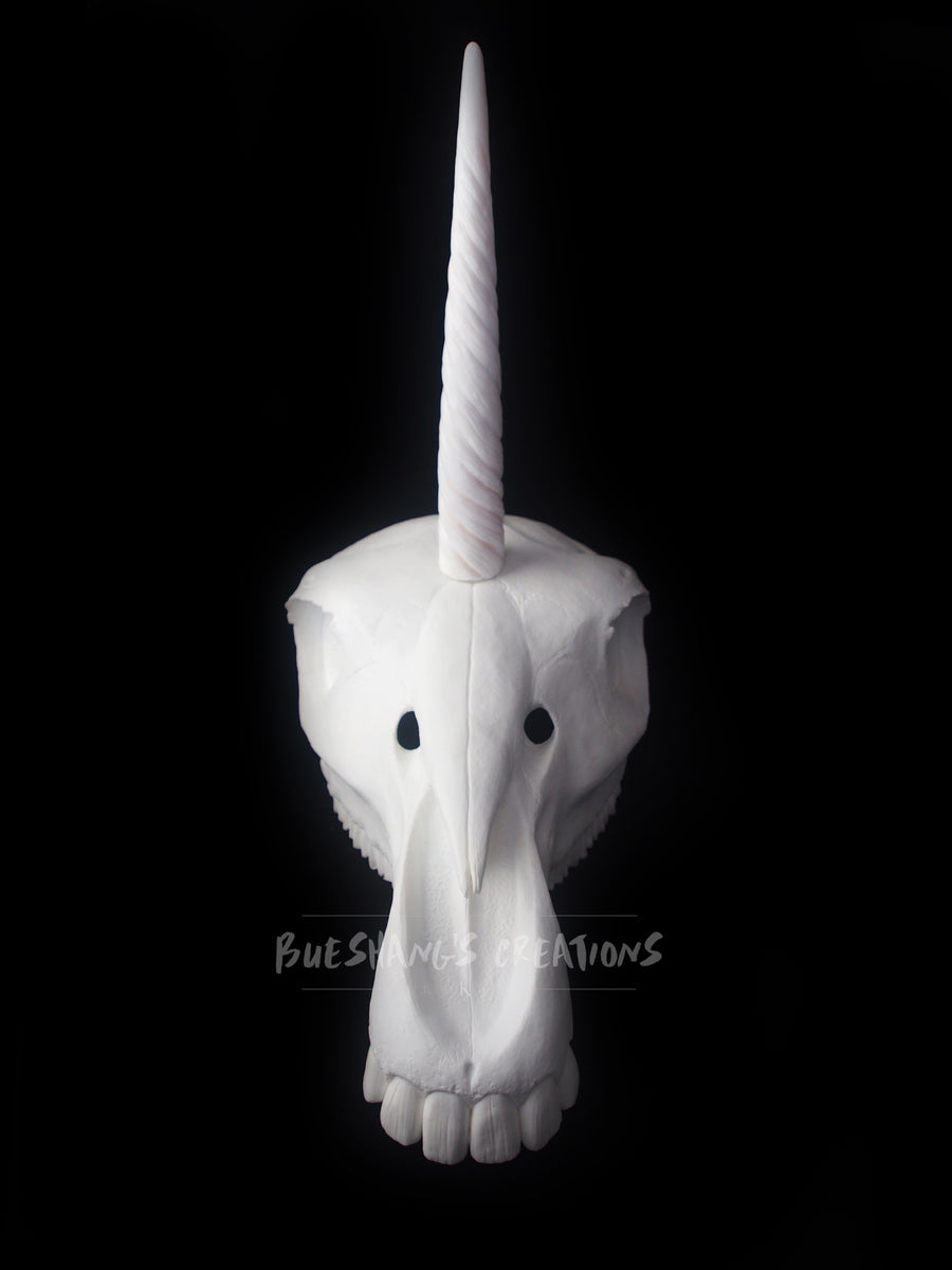 Unicorn Skull Mask - Half – Bueshang's Creations